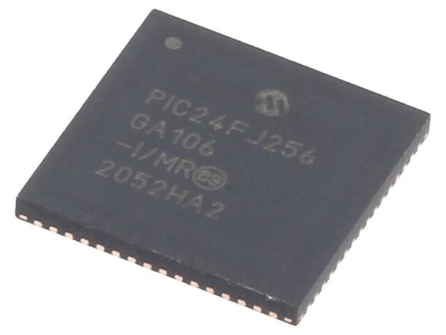 Embedded-Mikrocontroller PIC24FJ256GA106-I/MR QFN-64 Exposed Pad (9x9) Microchip Technology 16 ...